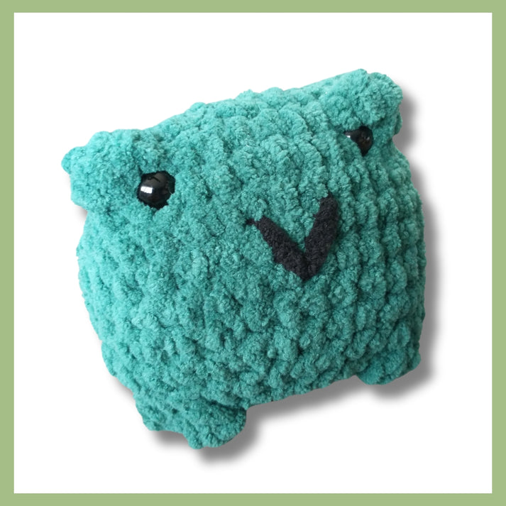 Sitting Frog Crochet Pattern – Crafts Go Bloom