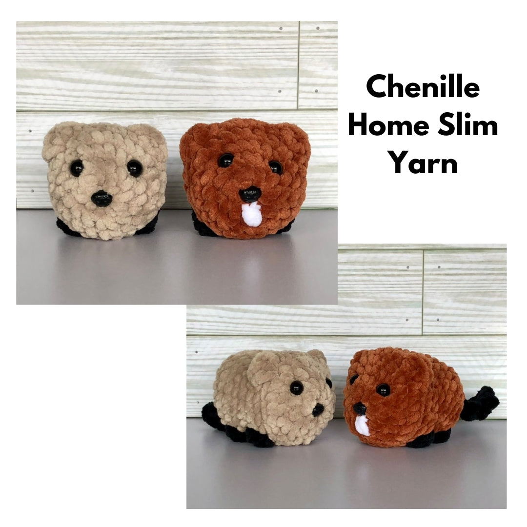 Groundhog and Beaver Crochet Pattern Pack – Crafts Go Bloom